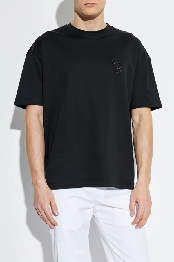 Giorgio Armani T-shirt With Embroidered Logo