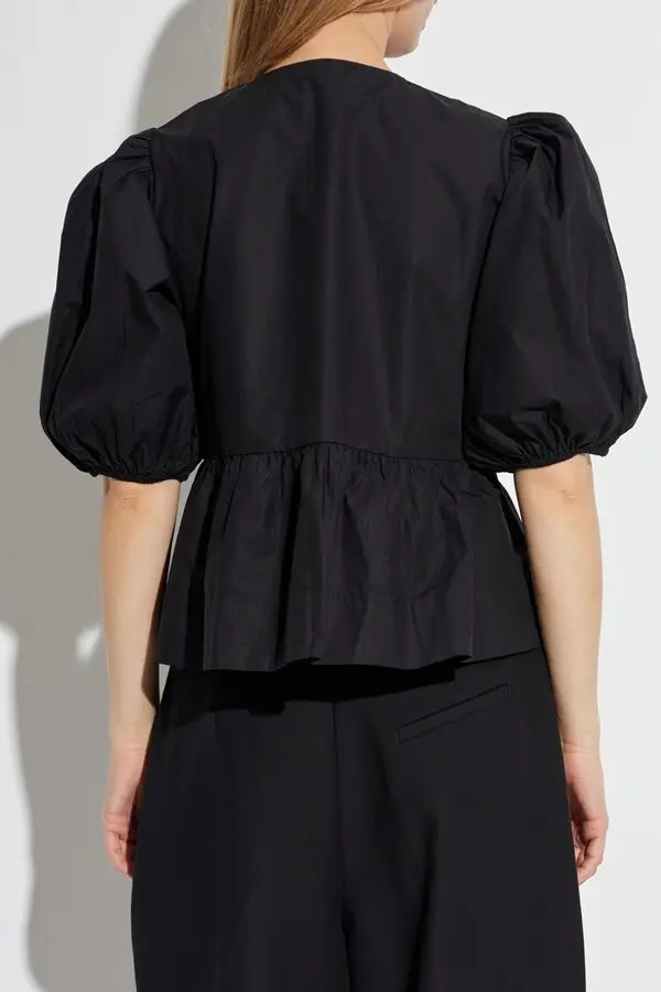 GANNI Top With Decorative Front Ties
