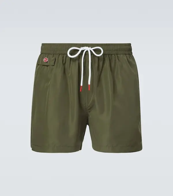 Kiton Logo Swim Trunks - Green