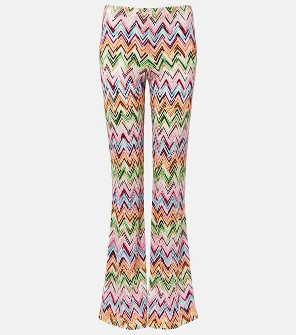 Missoni Zigzag High-rise Flared Pants - Multicoloured