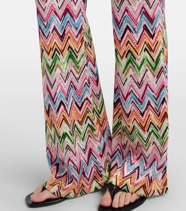 Missoni Zigzag High-rise Flared Pants - Multicoloured