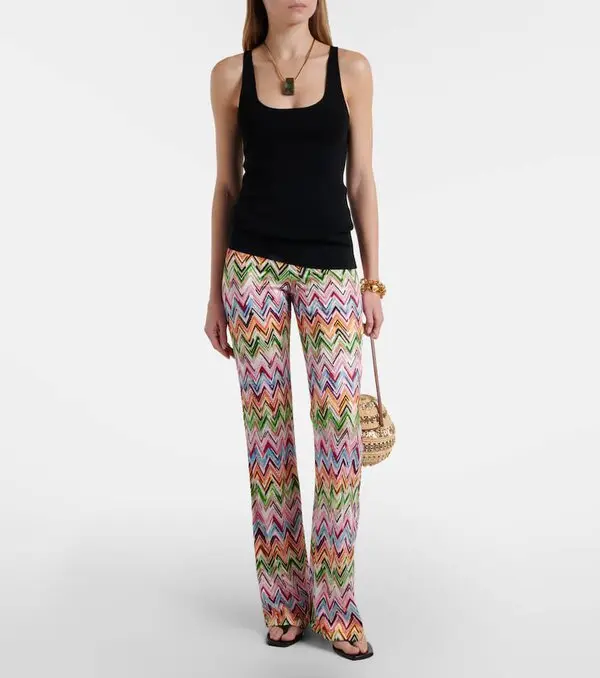 Missoni Zigzag High-rise Flared Pants - Multicoloured