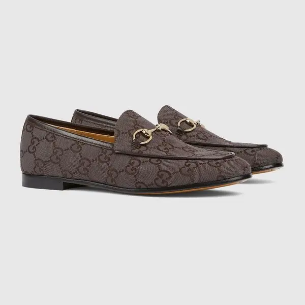 Gucci S Jordaan Gg Canvas Loafer - Brown