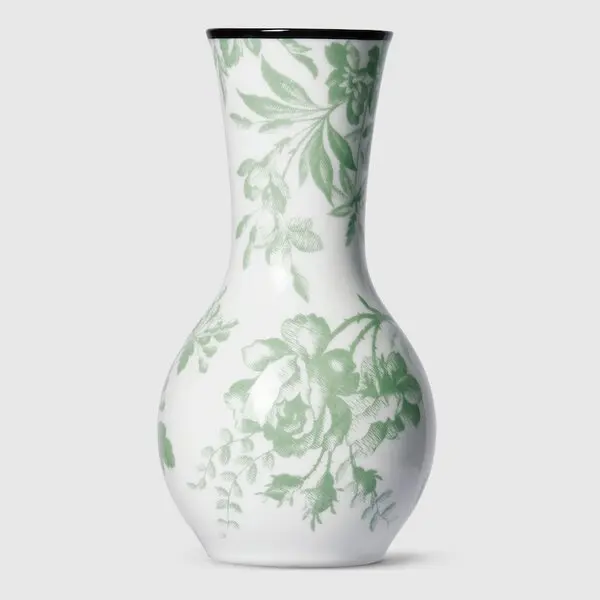 Gucci Herbarium Print Vase - Green