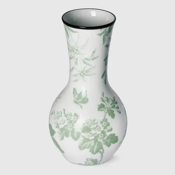 Gucci Herbarium Print Vase - Green