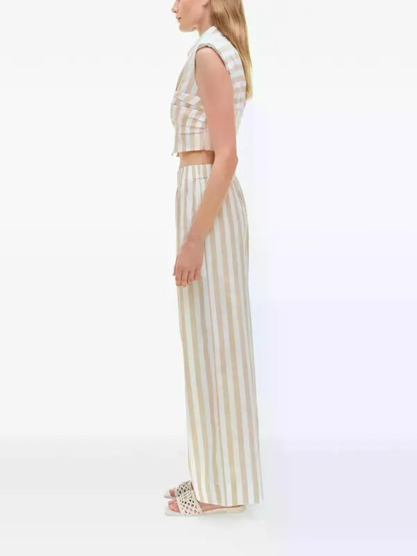 Simkhai Emie Striped Blouse - Neutrals