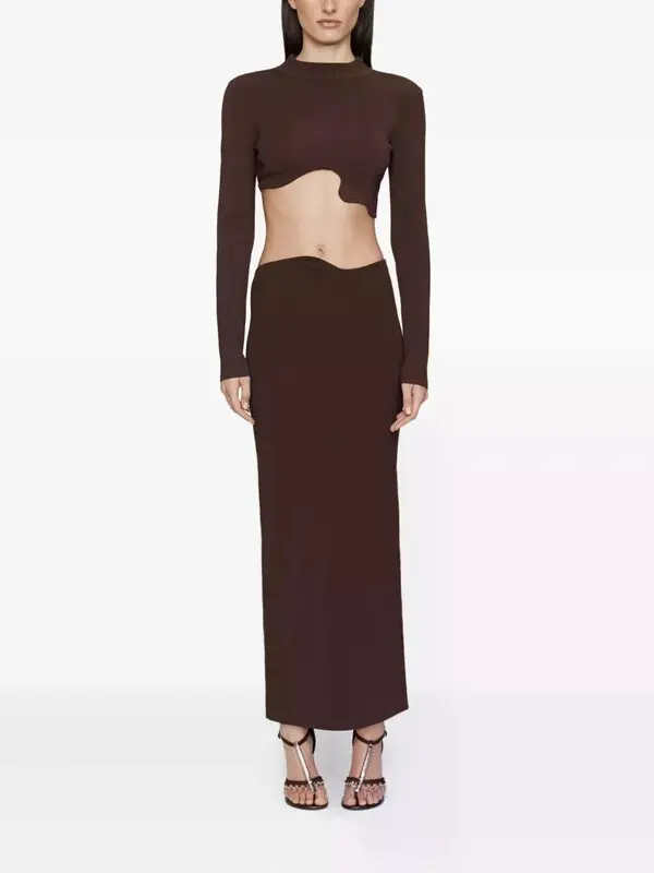 Christopher Esber Maparadita Long-sleeve Cutout Top