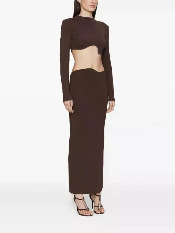 Christopher Esber Maparadita Long-sleeve Cutout Top