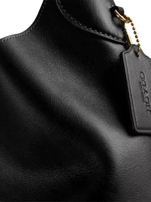 COACH Leather Shoulder Bag - Black