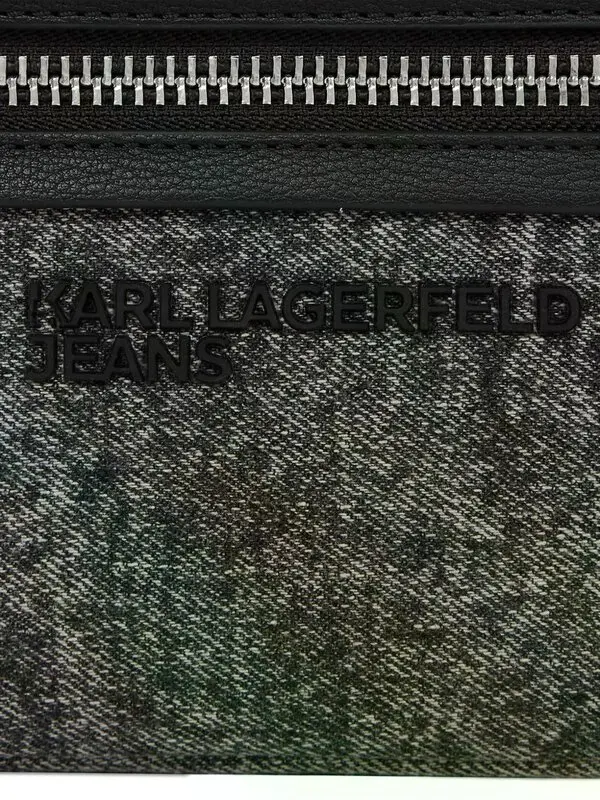 Karl Lagerfeld Washed-denim Bag - Grey