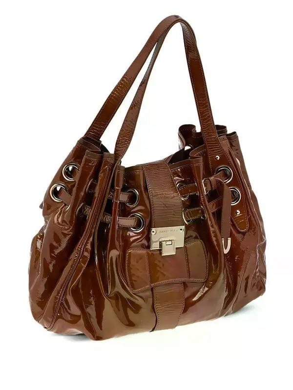 JIMMY CHOO Riki Leather Shoulder Bag