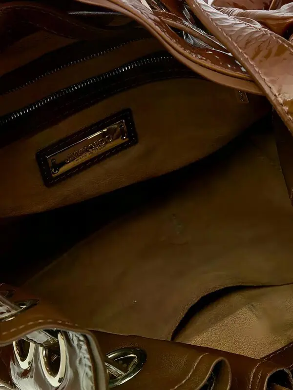 JIMMY CHOO Riki Leather Shoulder Bag