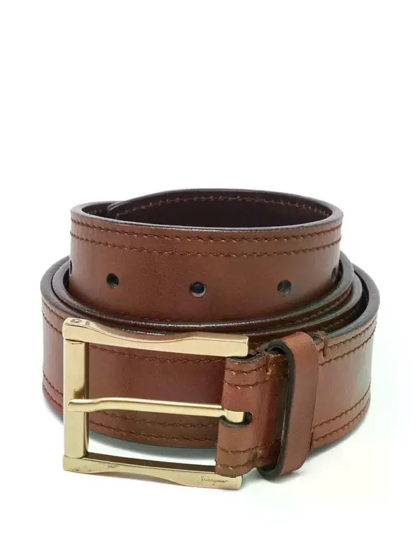 FERRAGAMO Leather Belt - Brown