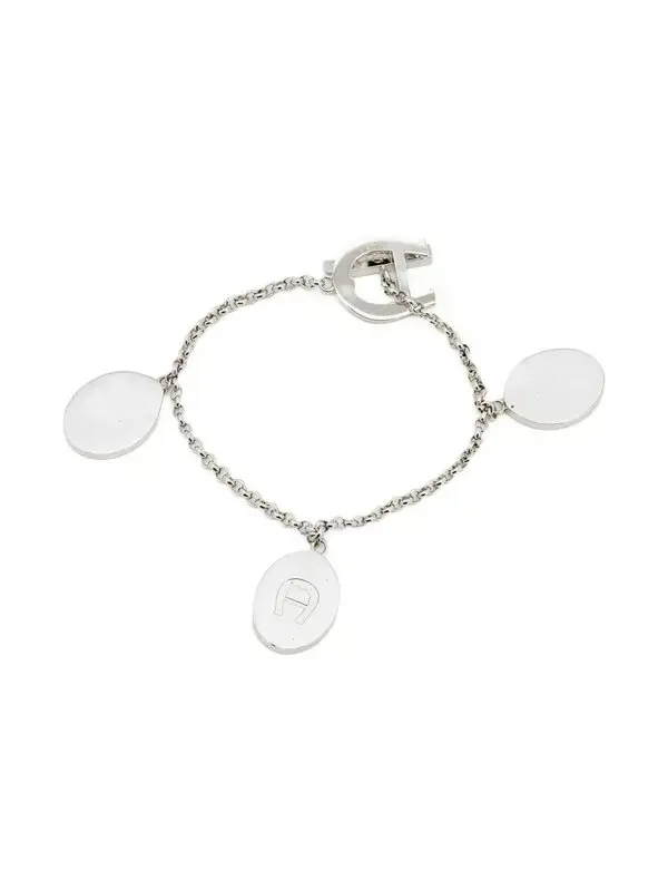 AIGNER Oval-charm Bracelet - Silver