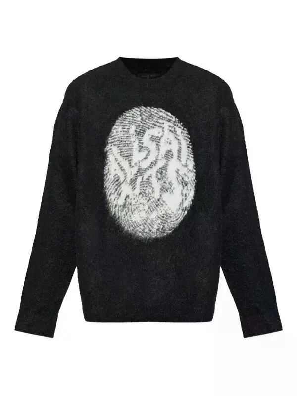 ALLSAINTS Graphic Print Knitwear - Black