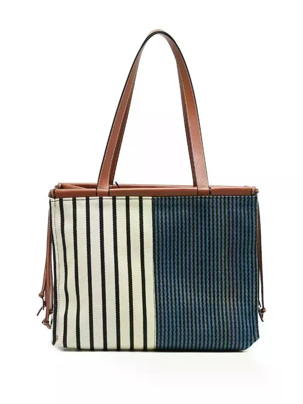 Loewe Paula's Ibiza Stripes Cushion Patch Tote Bag