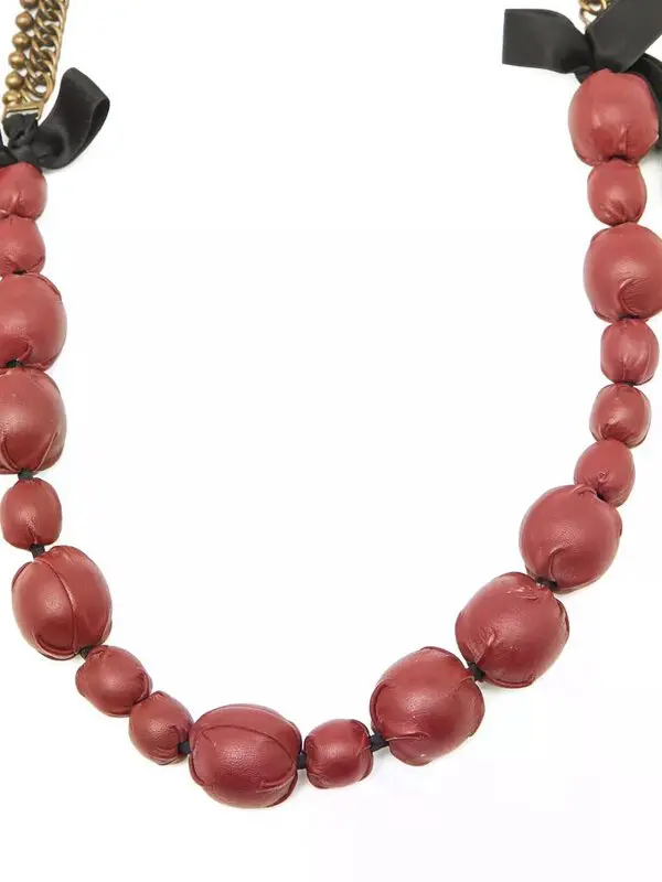 Marni Braided-chain Padded-beads Necklace