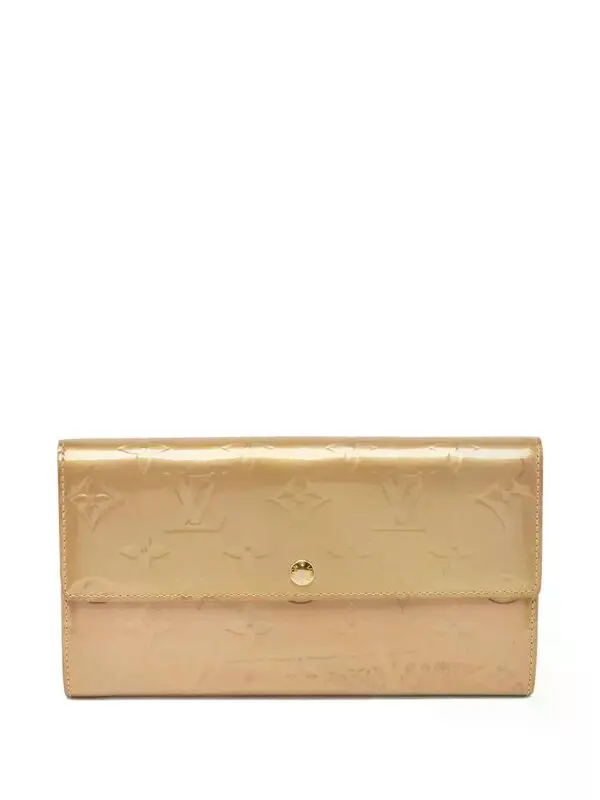 LOUIS VUITTON Mahina Monogram Leather Wallet - Neutrals