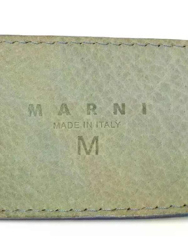 Marni Oval Buckle Leather Belt