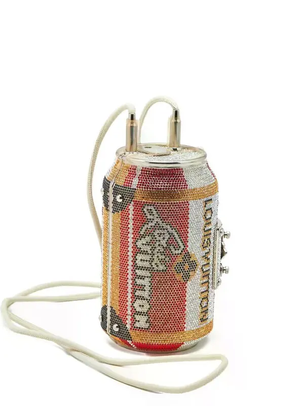 LOUIS VUITTON Crystal-embellished Drink-it Shoulder Bag - Silver