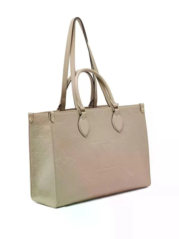 LOUIS VUITTON Onthego Mm Monogram Empreinte Leather Tote Bag - Neutrals
