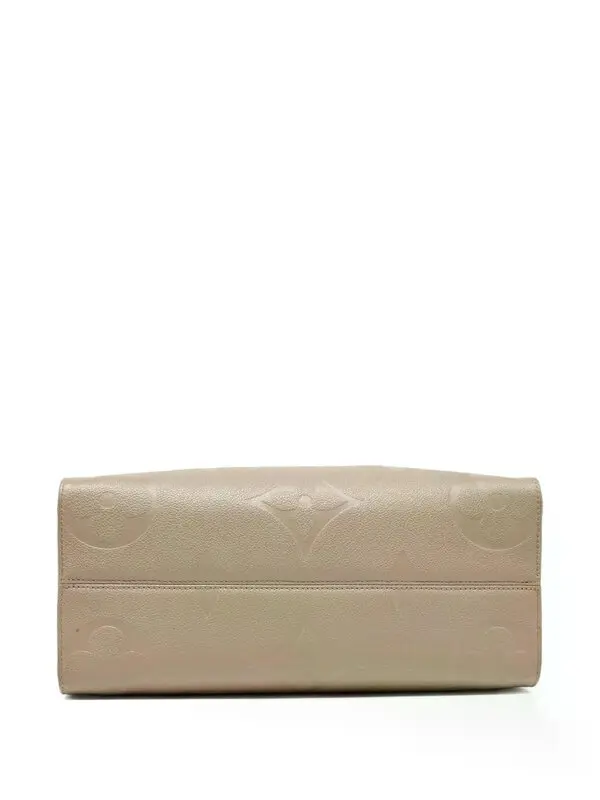 LOUIS VUITTON Onthego Mm Monogram Empreinte Leather Tote Bag - Neutrals