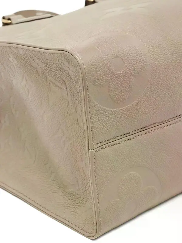 LOUIS VUITTON Onthego Mm Monogram Empreinte Leather Tote Bag - Neutrals