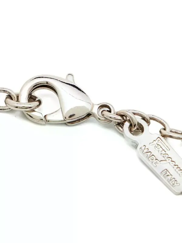 FERRAGAMO Crystal-embellished Heart Necklace