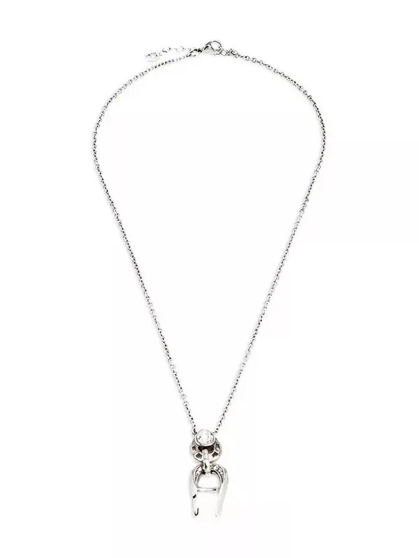 AIGNER Logo-pendant Necklace - Metallic