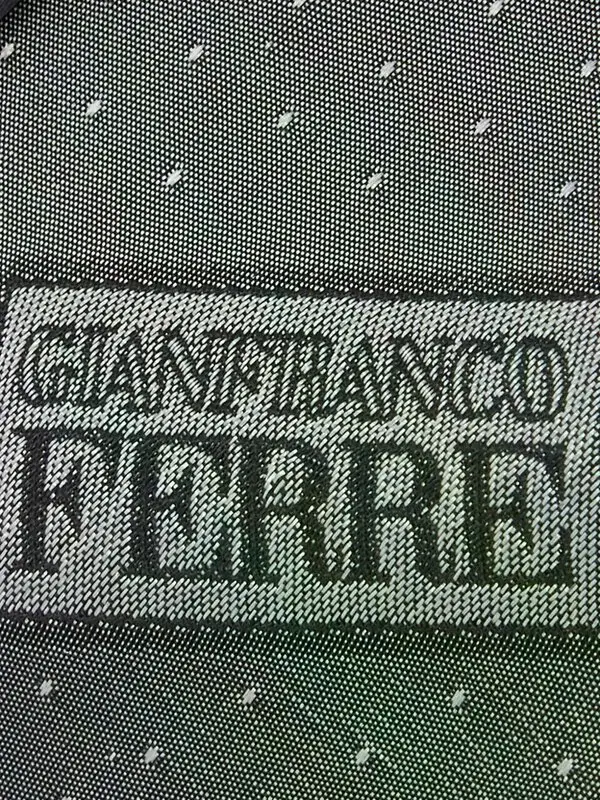 Gianfranco Ferre Silk Graphic Print Tie