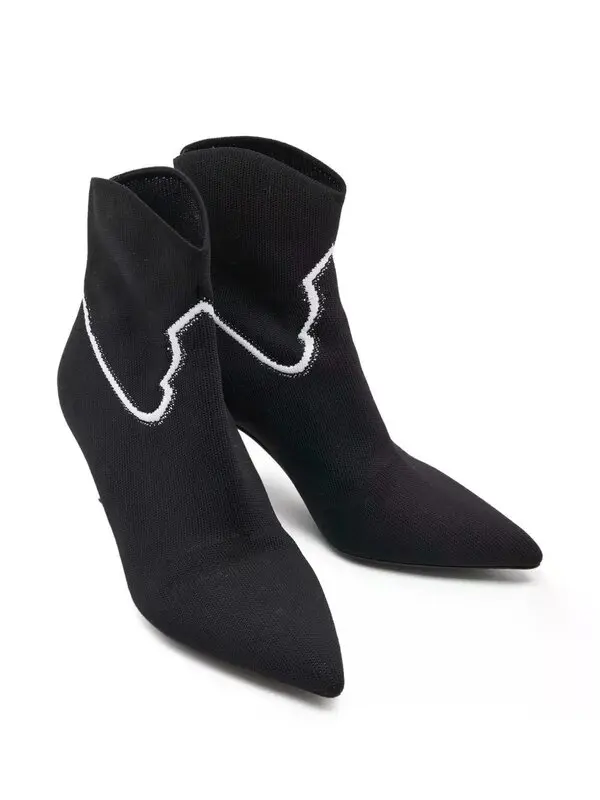 Dior 2024 Embroidered Ankle Boots