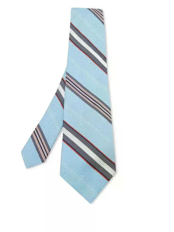 Valentino Garavani Striped Neck Tie - Blue