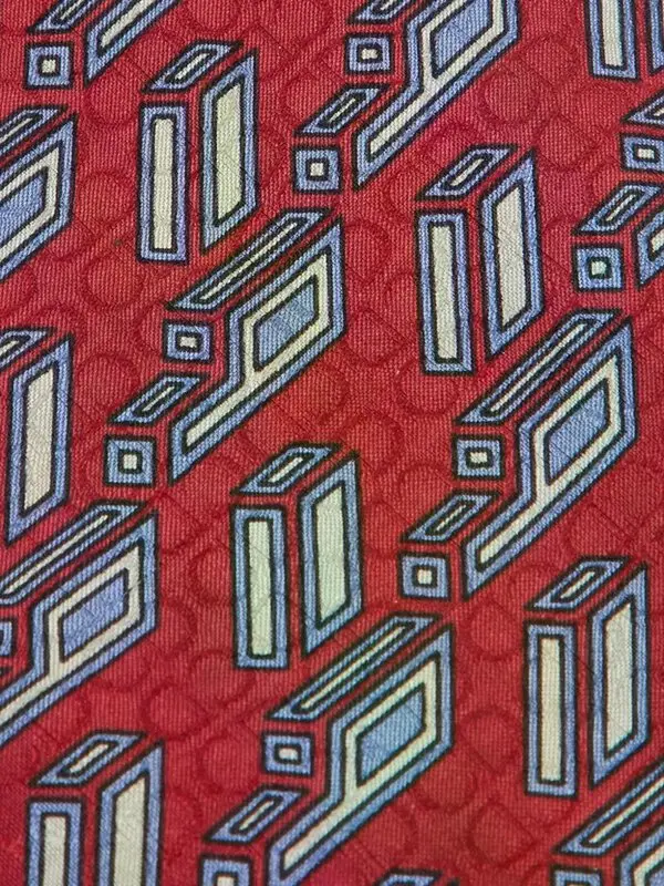 Dior Geometric-print Silk Neck Tie