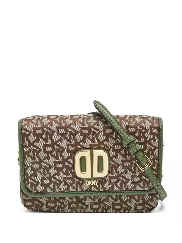 Dkny Monogram Leather Cross Body Bag