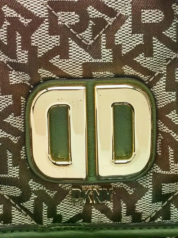 Dkny Monogram Leather Cross Body Bag