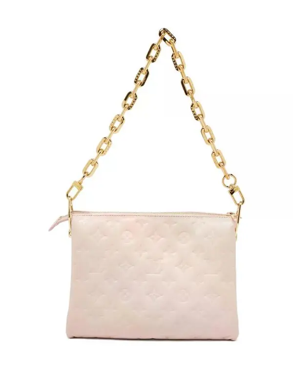 LOUIS VUITTON Monogram Embossed Shoulder Bag