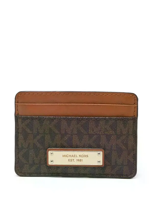 Michael Kors Leather Card Holder - Brown