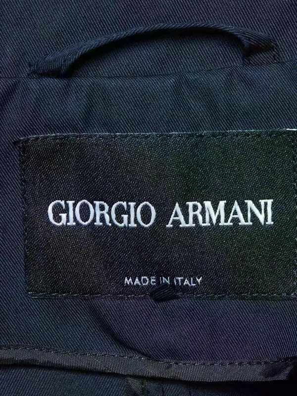 Giorgio Armani Cotton-blend Mid-length Coat
