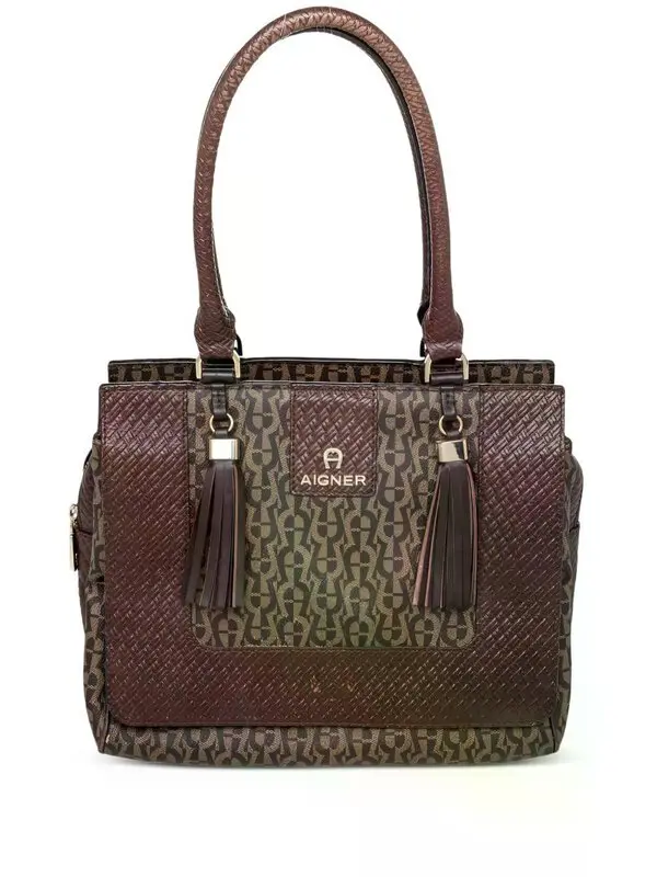AIGNER Monogram Tote Bag