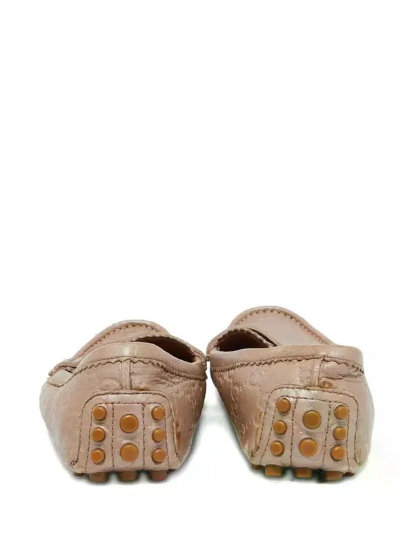 Gucci Embossed Leather Loafers