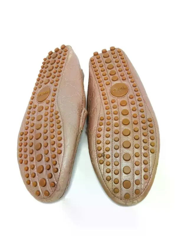 Gucci Embossed Leather Loafers