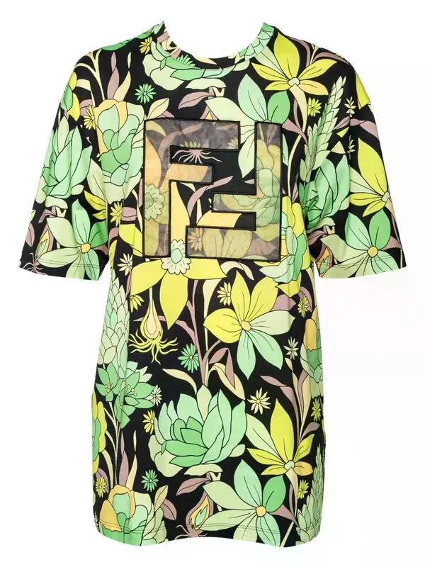 Fendi Floral-print T-shirt