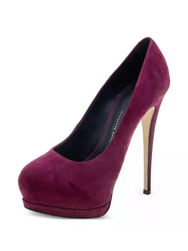 GIUSEPPE ZANOTTI Suede Platform Stiletto Pumps