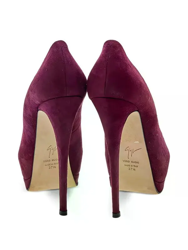 GIUSEPPE ZANOTTI Suede Platform Stiletto Pumps