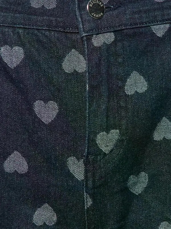 Moschino Heart-patterned Flared Jeans