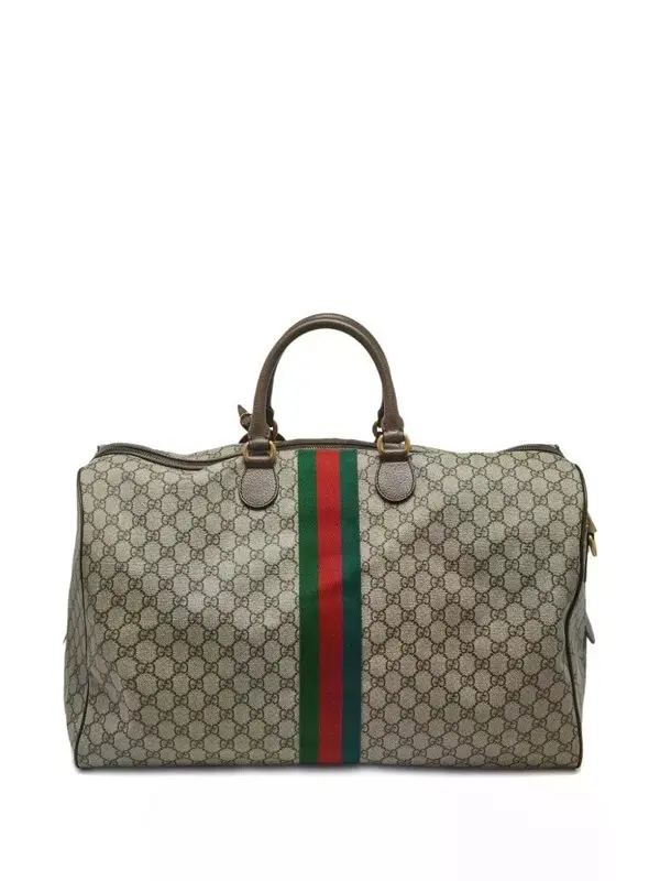 Gucci Savoy Monogram Stripe Duffle Bag