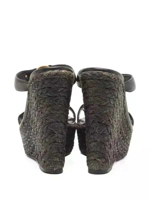 Versace 130mm Leather Heeled Sandals