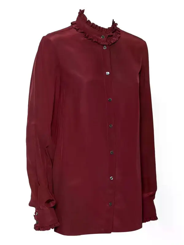 Dolce & Gabbana Ruffled-trim Silk Shirt