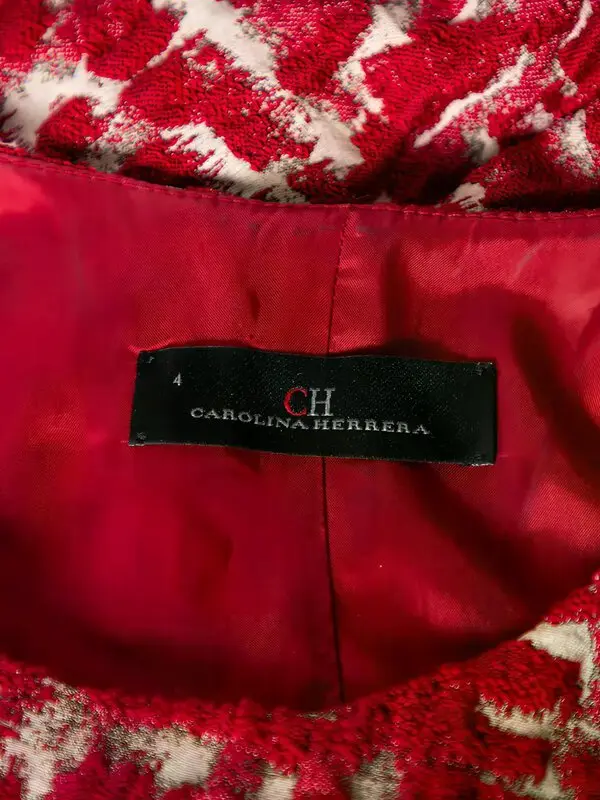 Carolina Herrera Jacquard Panel Dress
