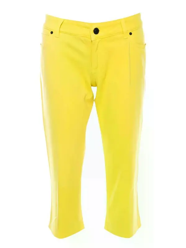 Gucci Stretch-cotton Trousers - Yellow